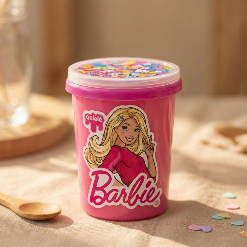 slime gelele barbie Doce Brinquedo